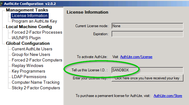 Licensing AuthLite | AuthLite v2.4 Documentation | AuthLite